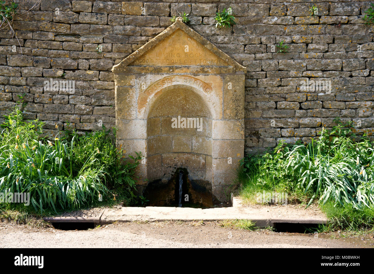 Cotswold village blockley gloucestershire england hi-res stock ...
