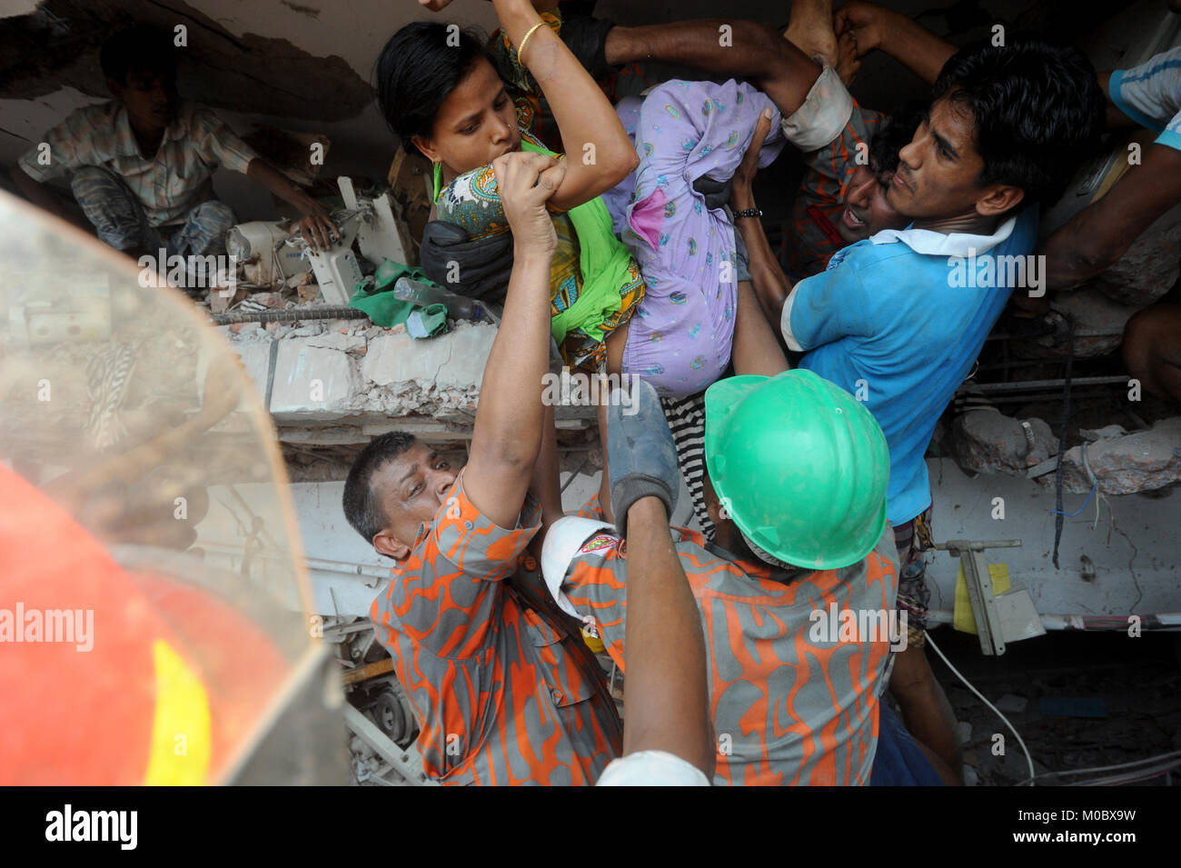 Factory Collapse In Dhaka Bangladesh 2013 High Resolution Stock ...