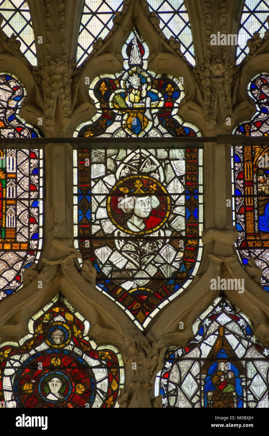 Dorchester abbey stained glass window hi-res stock photography and images - Alamy