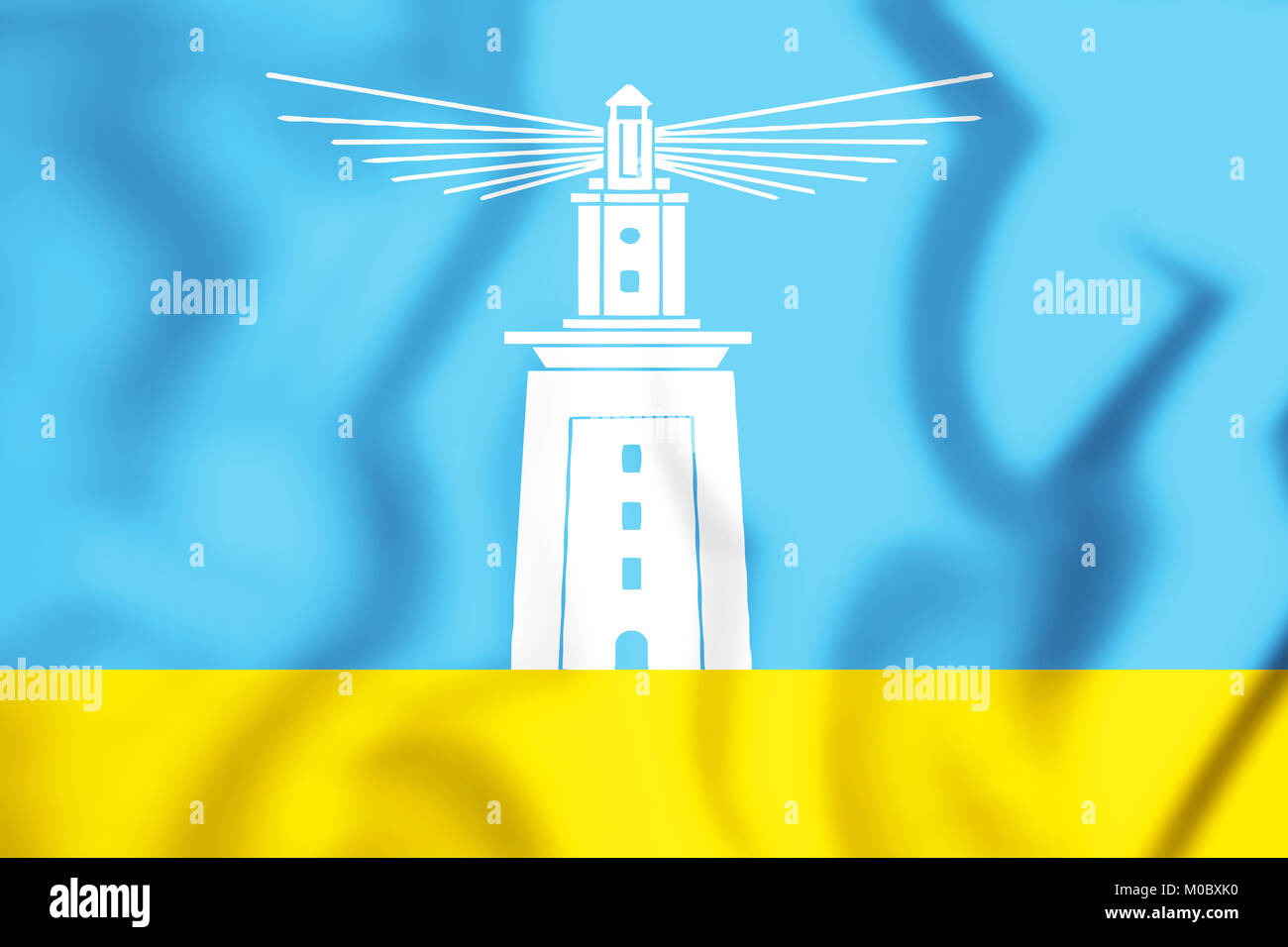 3D Flag of Alexandria, Egypt. 3D Illustration Stock Photo - Alamy