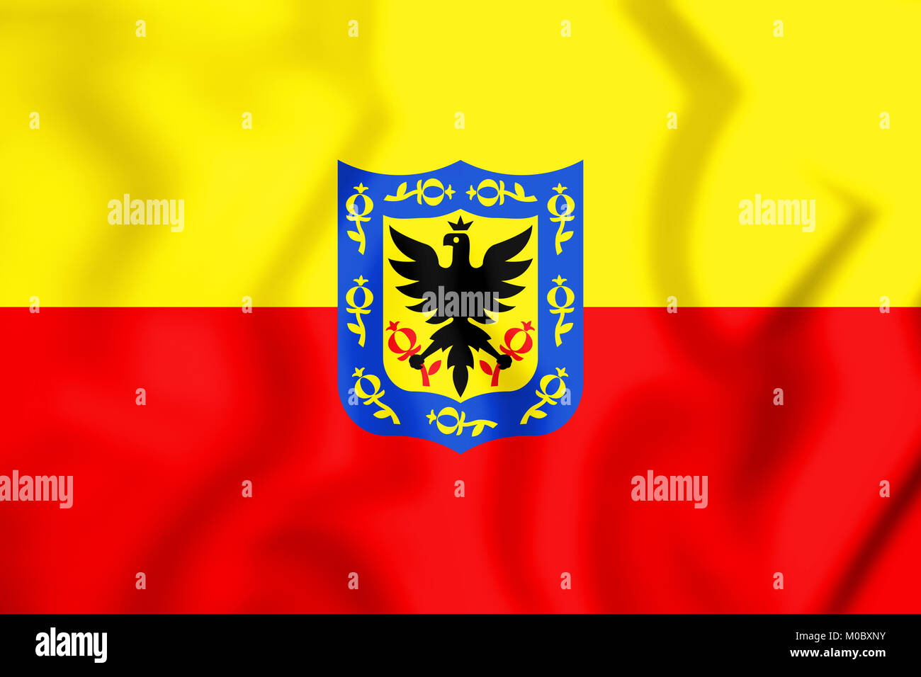 3D Flag of Bogota, Colombia. 3D Illustration Stock Photo - Alamy