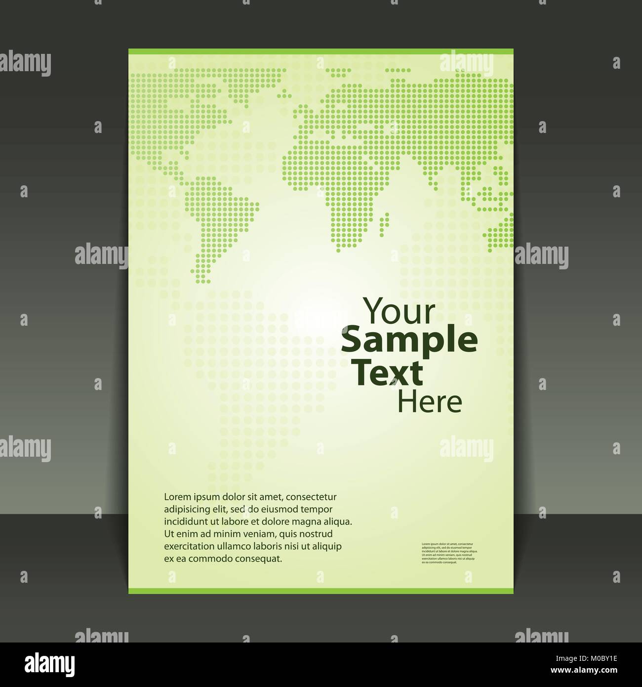 Abstract Flyer or Cover with World Map Design in Editable Vector Format ...