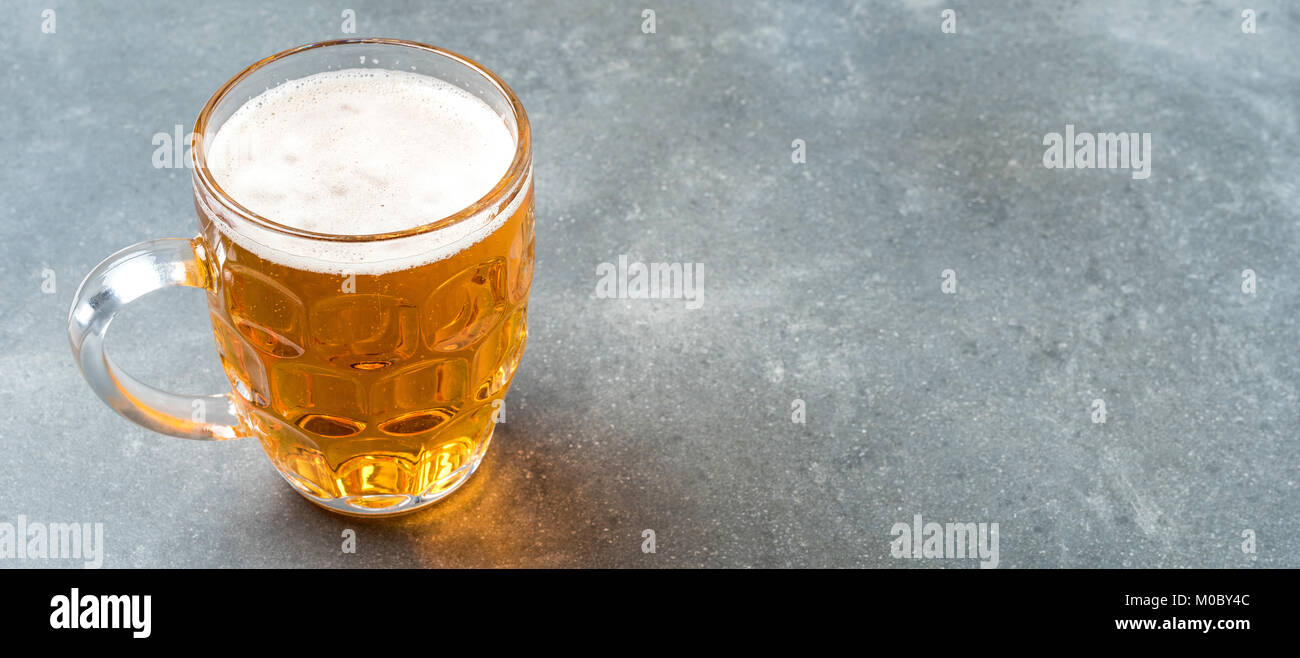 Mug of beer. Close up Stock Photo - Alamy