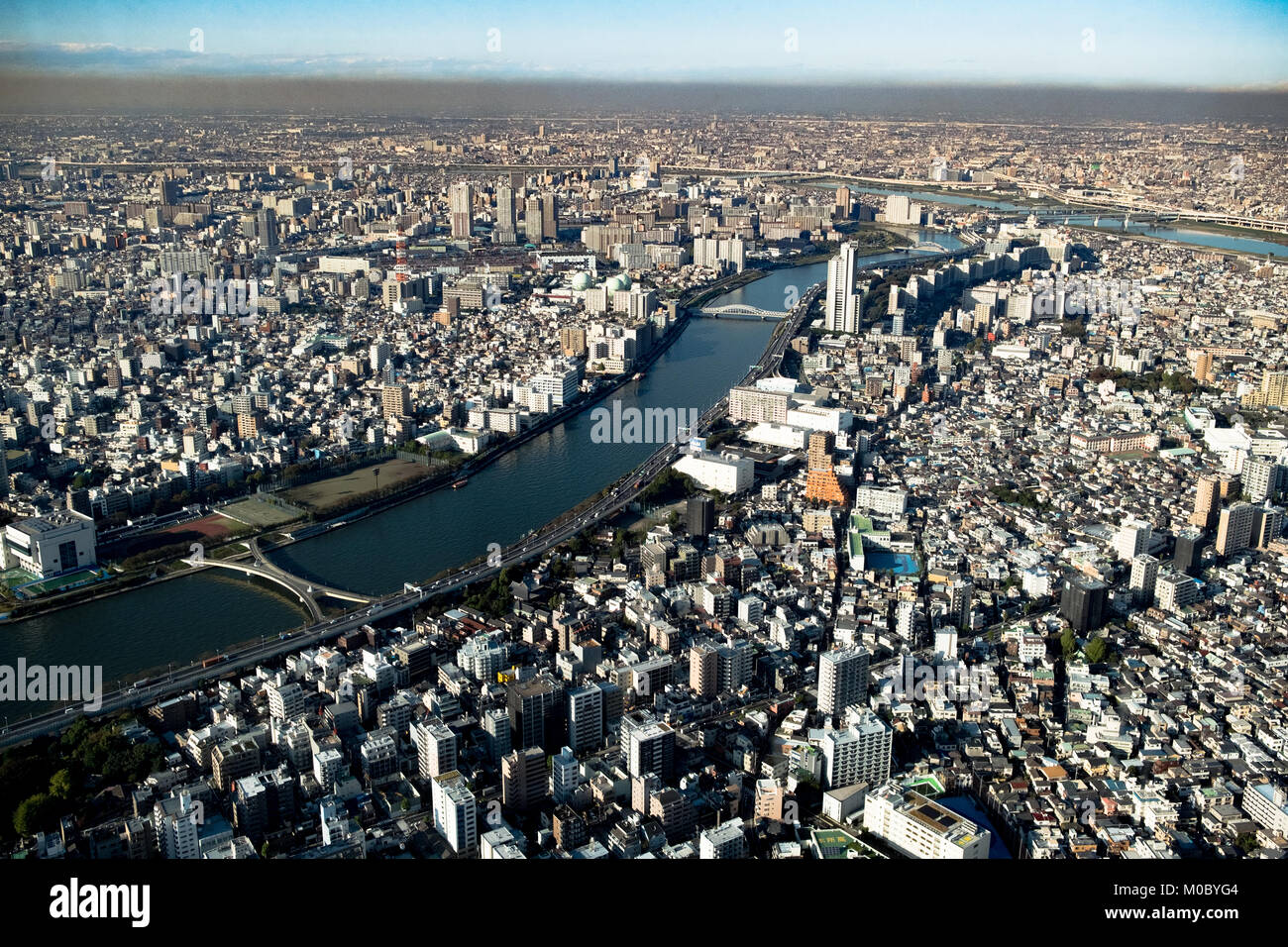 The view of Tokyo city from the top of the Tokyo Skytree Stock Photo ...