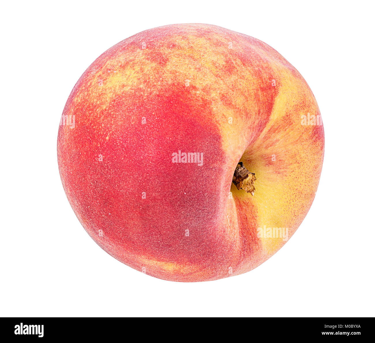 Peach isolated on white background Stock Photo - Alamy