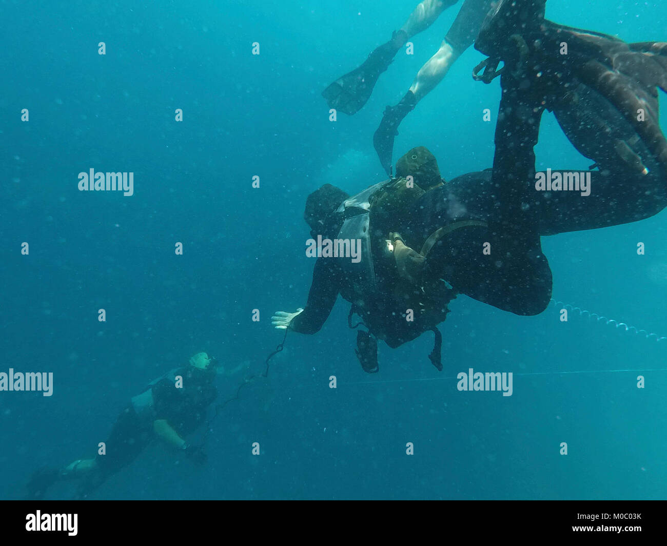 U.S. Navy Special Operations Forces conduct dive operations training ...