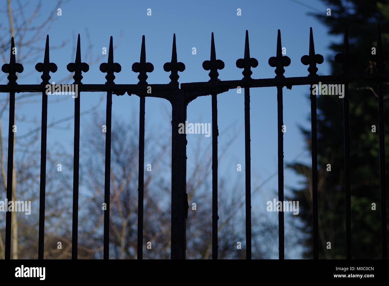 The Chanonry, Locked Victorian Gothic Cast Iron Gate. St Machar's ...