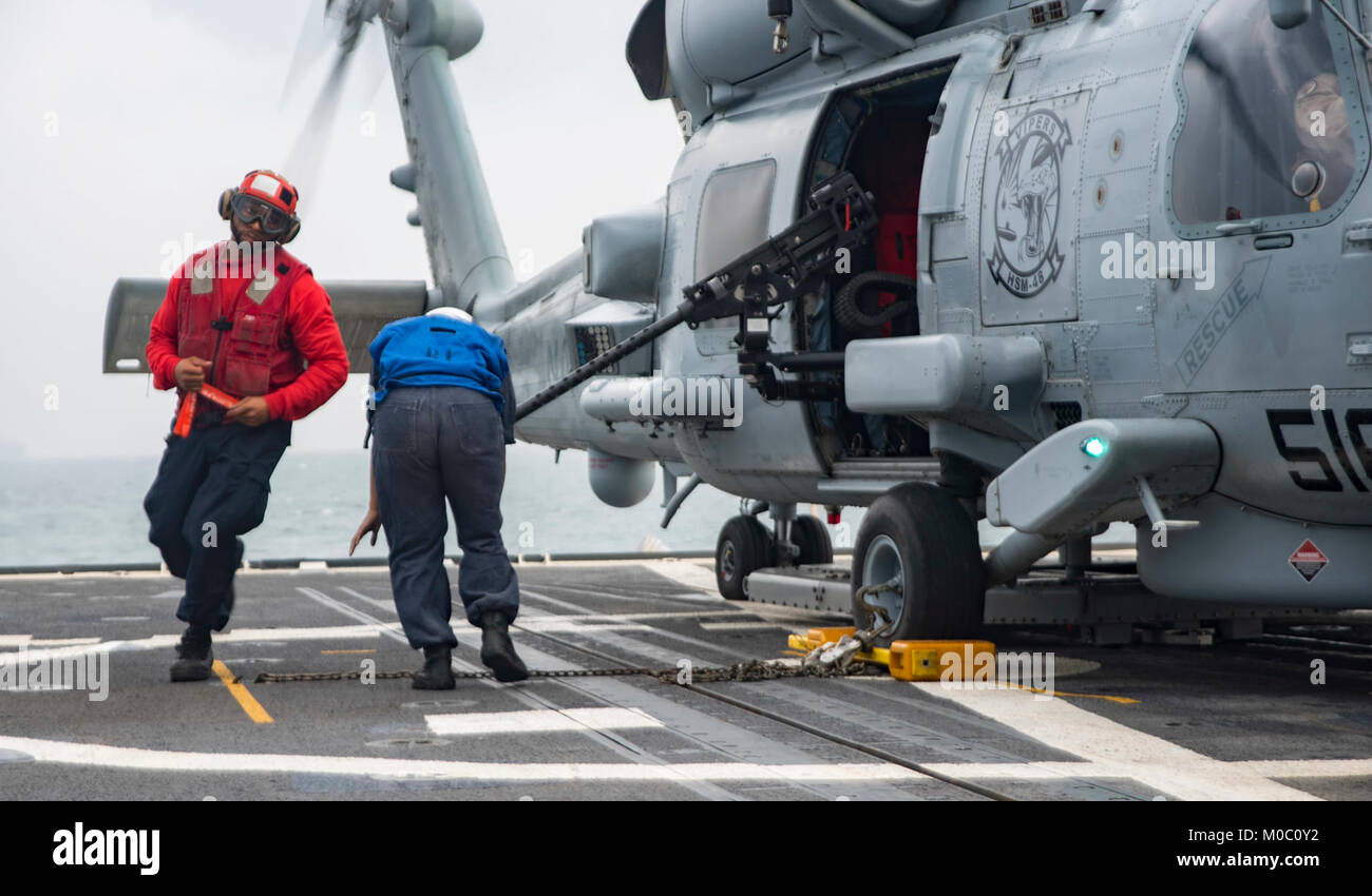 STRAIT OF HORMUZ (Dec. 8, 2017) Aviation Ordnanceman 2nd Class Paul ...