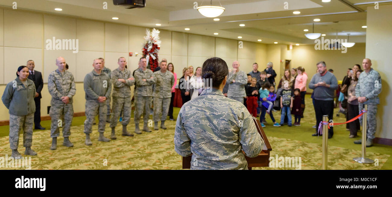 Col. Debra Lovette, 81st Training Wing commander, delivers opening ...