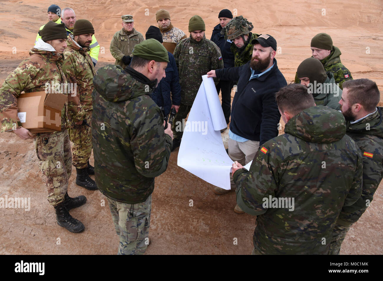 Bobby Lightner (fifth from right), a Range and Training Land Program ...