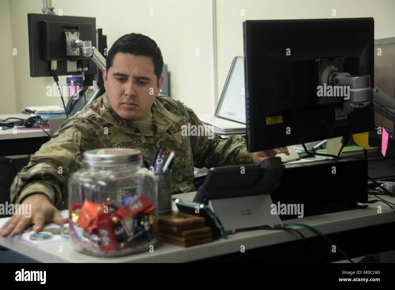 U.S. Air Force Senior Airman Andres Cervantes, 31st Rescue Squadron ...