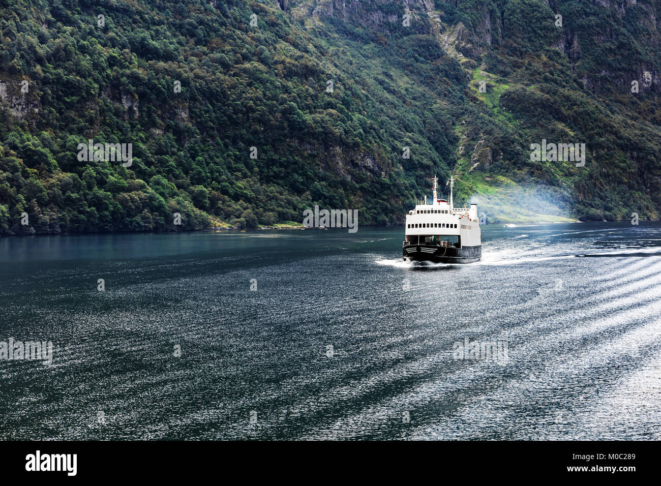passenger ferry in the fjord, Norway Stock Photo - Alamy