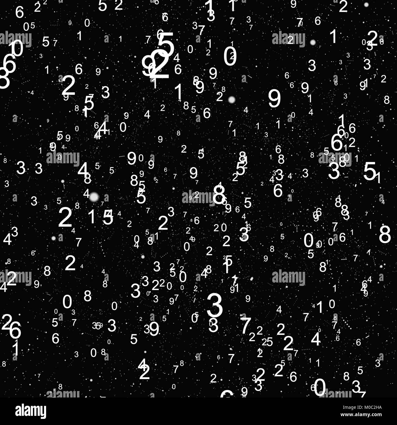 Abstract background with numbers Stock Photo - Alamy