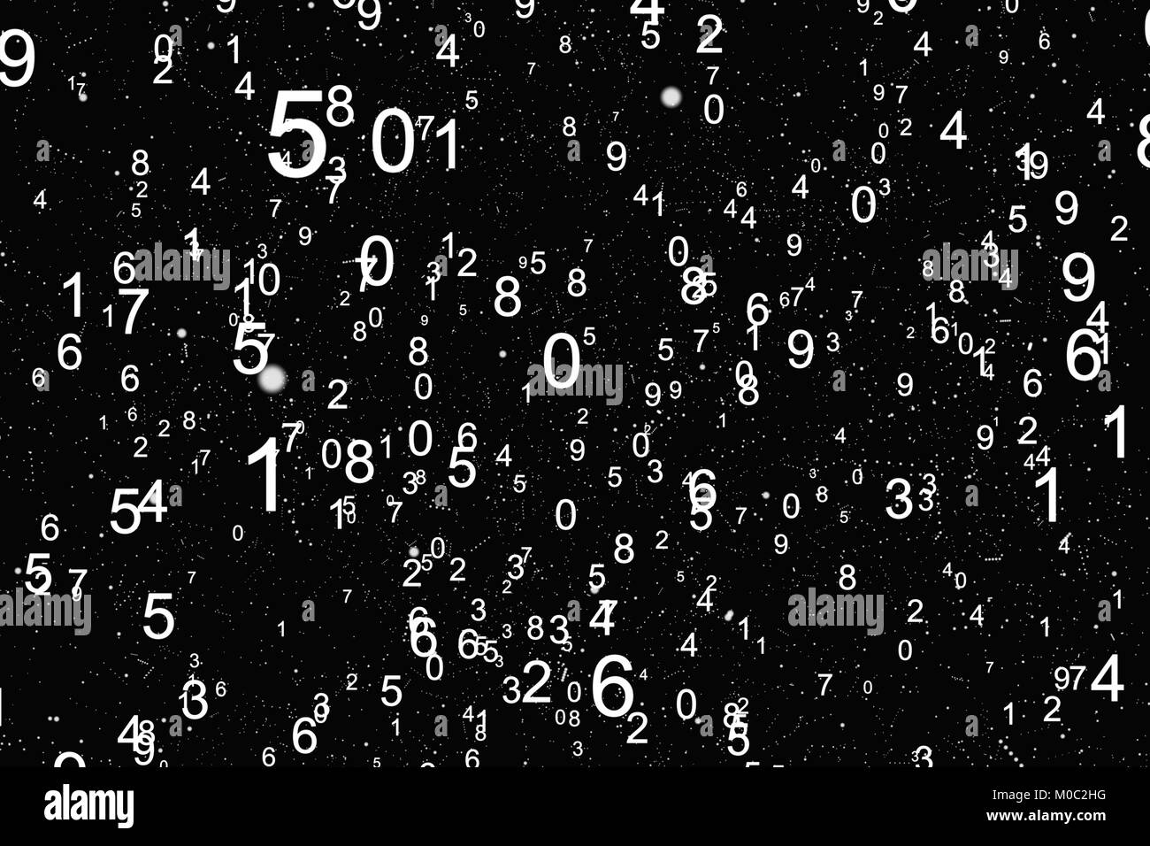 Abstract background with numbers Stock Photo - Alamy