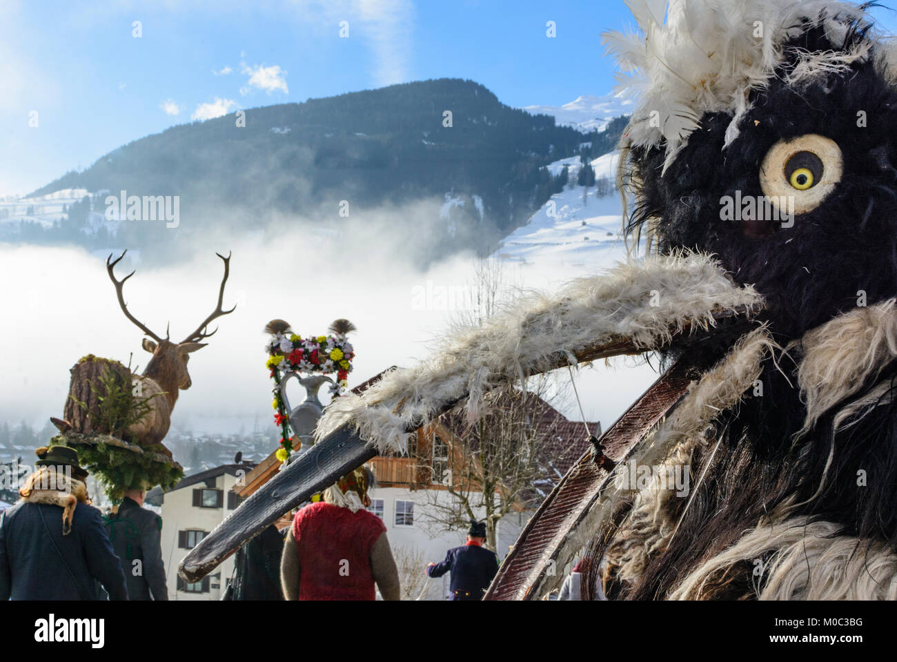Bad Hofgastein: Perchtenlauf (Percht Perchten mask procession ...