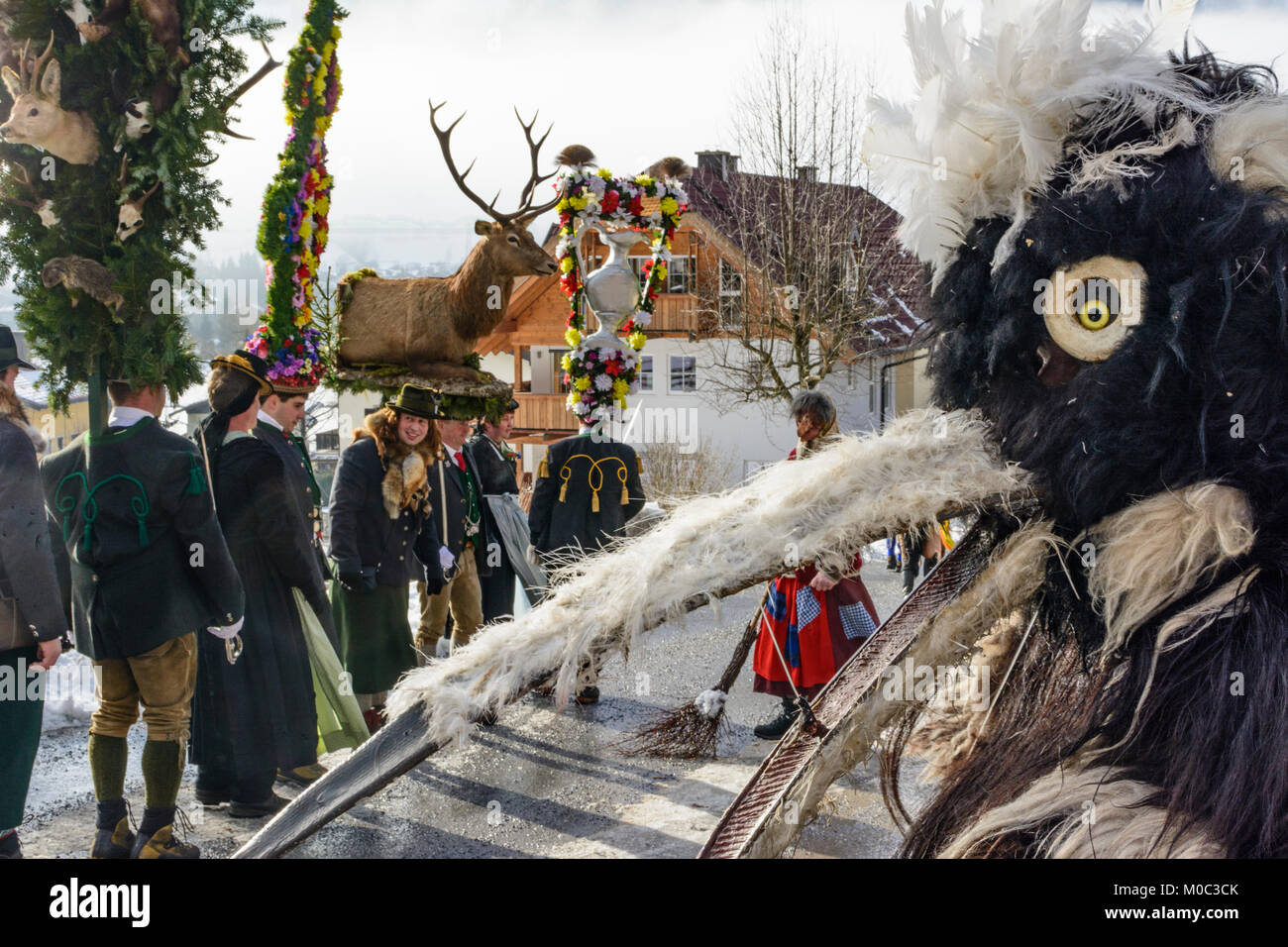 Bad Hofgastein: Perchtenlauf (Percht Perchten mask procession ...