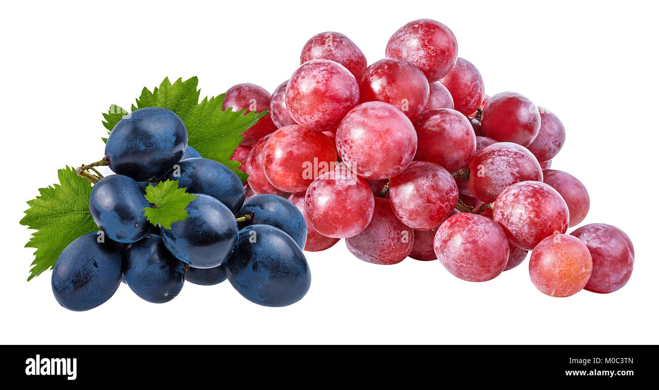 Fresh grapes isolated on white background Stock Photo - Alamy