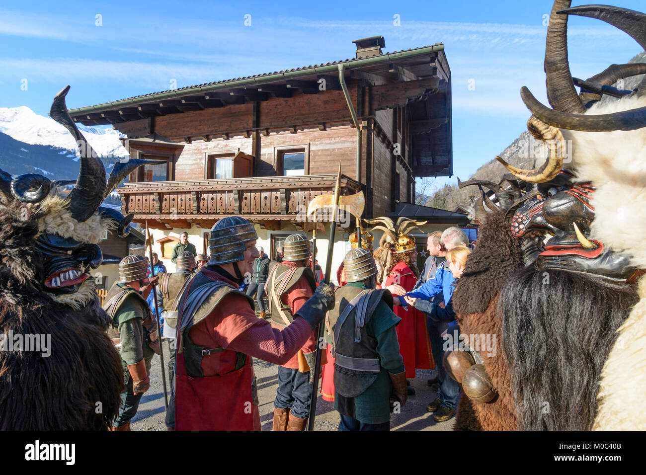 Bad Hofgastein: Perchtenlauf (Percht Perchten mask procession ...