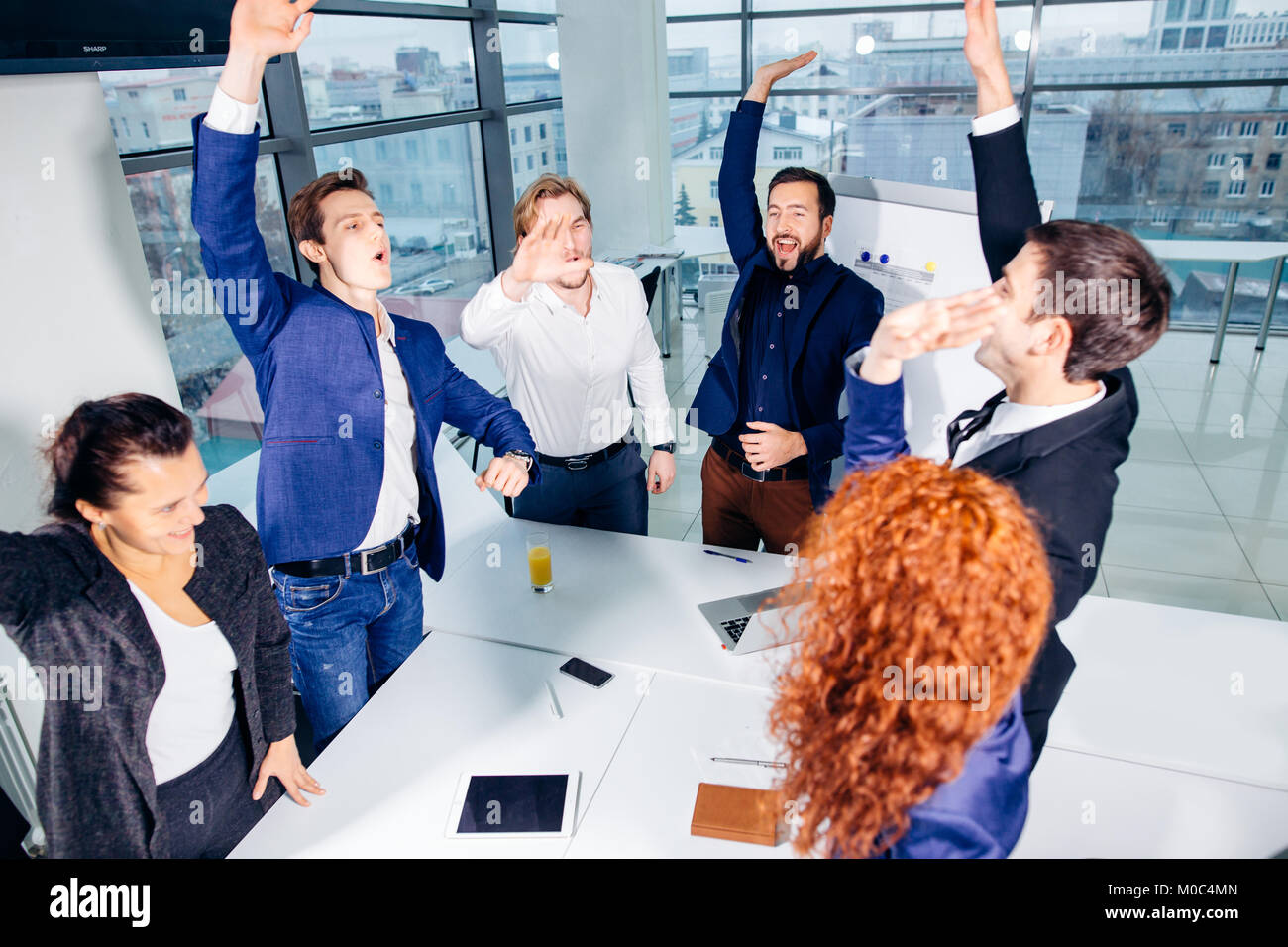 Business People Teamwork Collaboration Relation Concept Stock Photo - Alamy