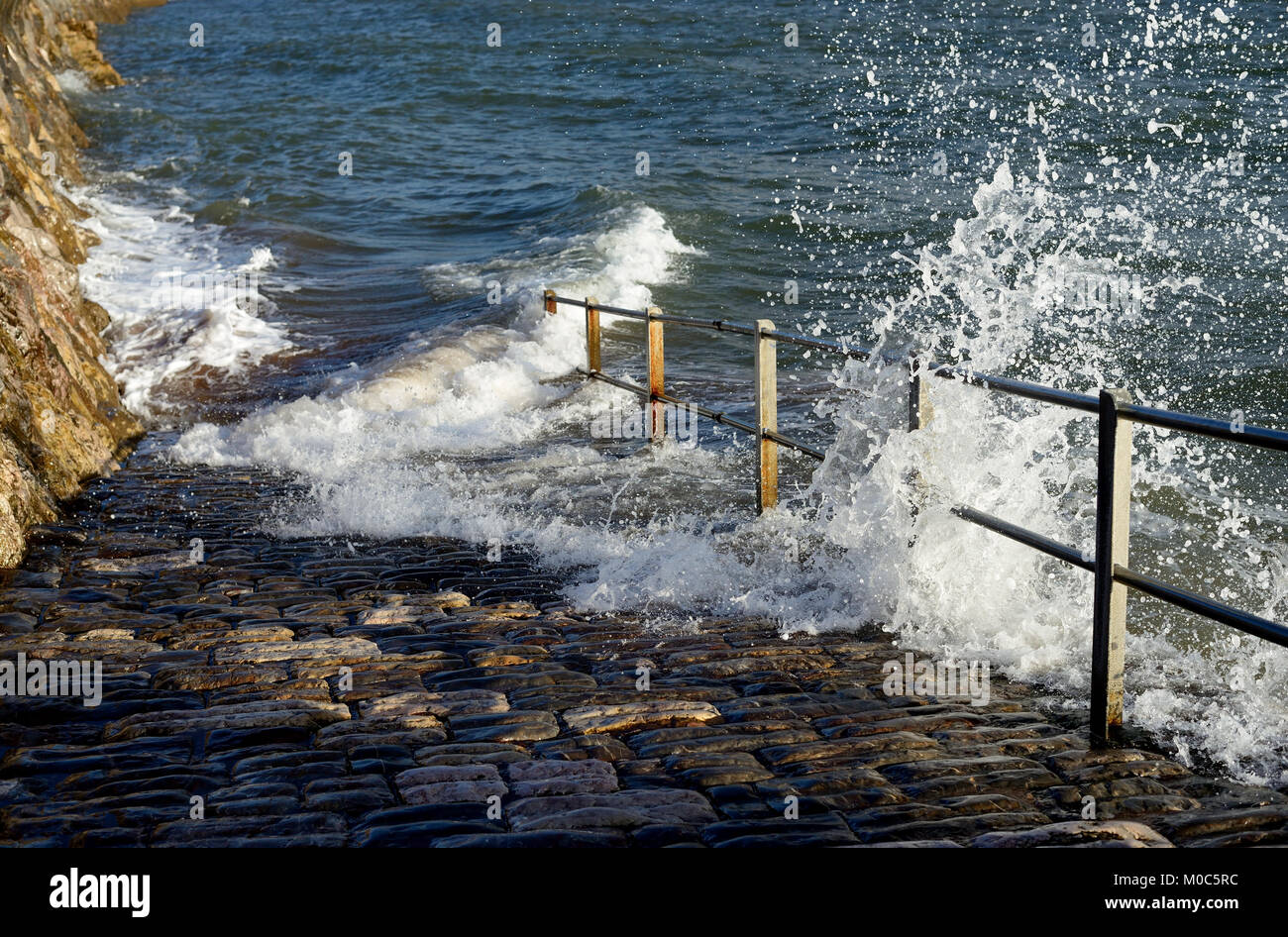 Beach railings ramp hi-res stock photography and images - Alamy