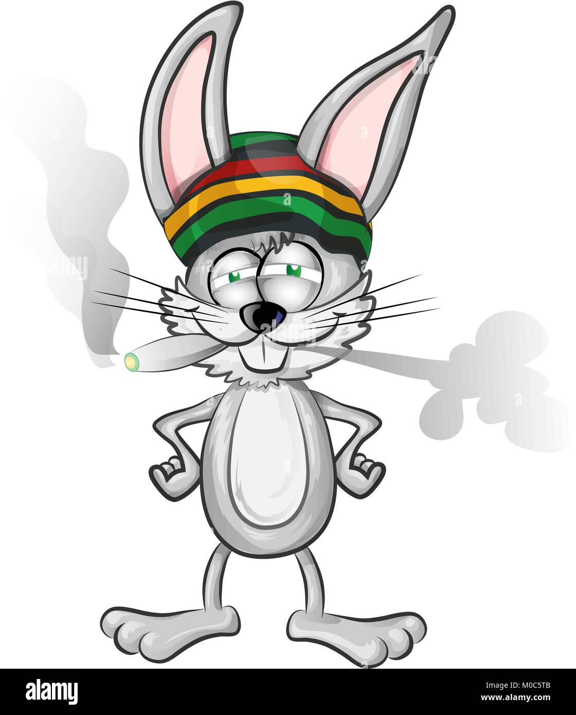 funny jamaican rabbit cartoon Stock Vector Image & Art - Alamy