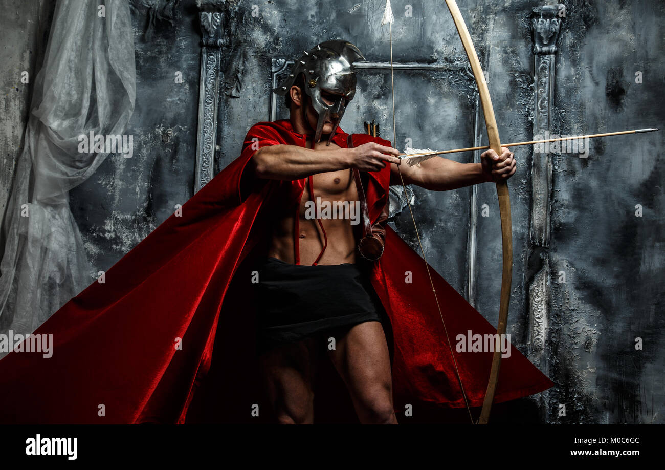 Ancient Bow And Arrow Isolated Stock Photos & Ancient Bow And Arrow ...