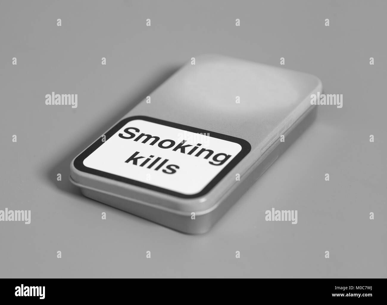 Box of cigarettes.Smoking kills Stock Photo - Alamy
