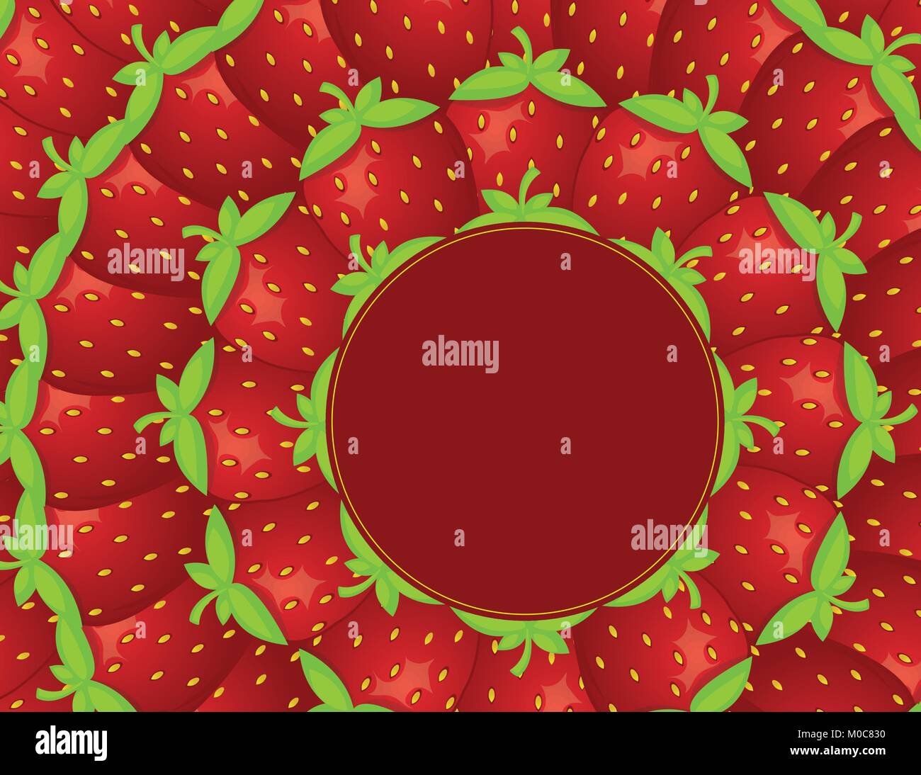 strawberry background. vector Stock Vector Image & Art - Alamy