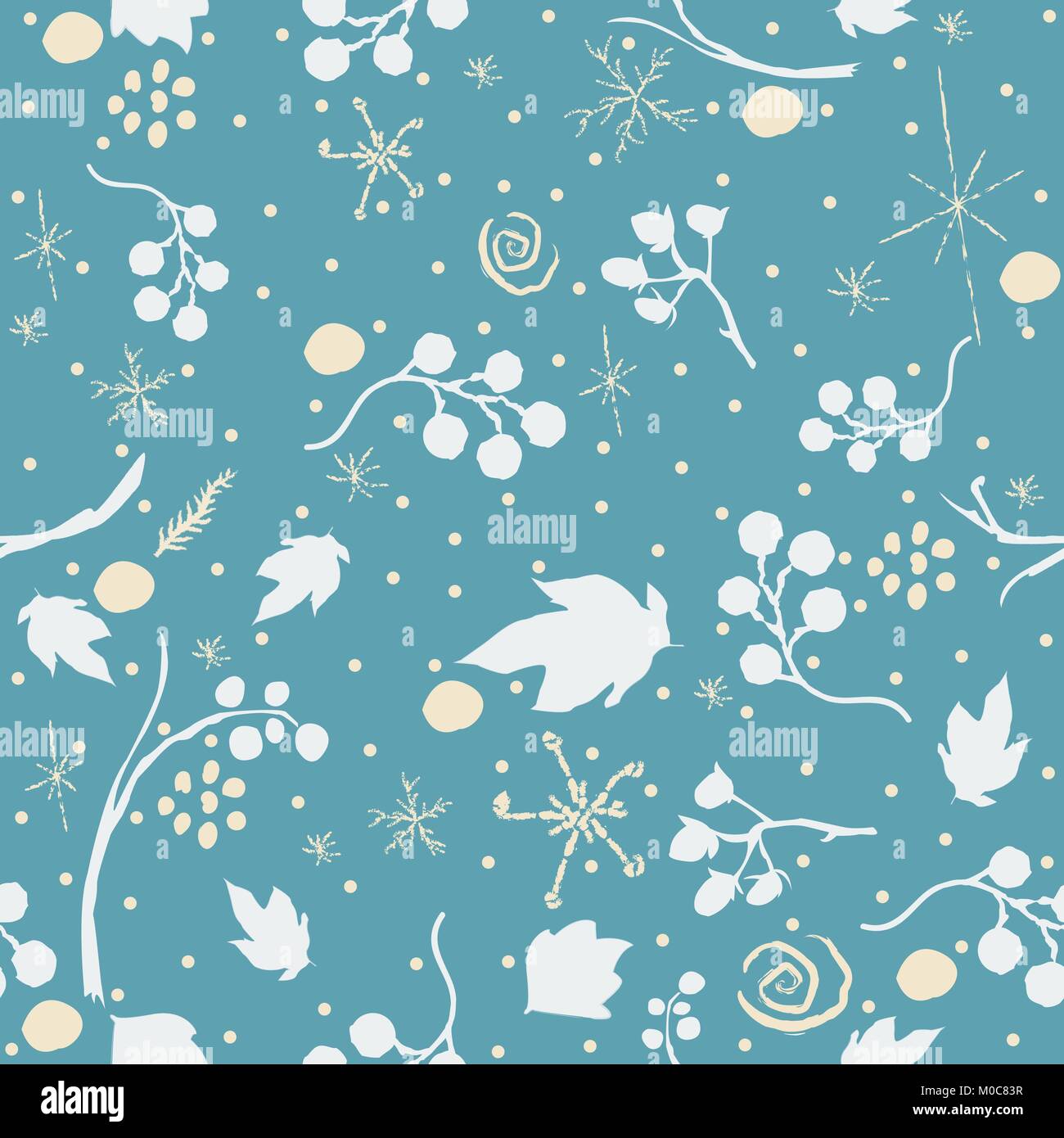 Seamless Pattern with berries on subtle background. Vector illustration ...
