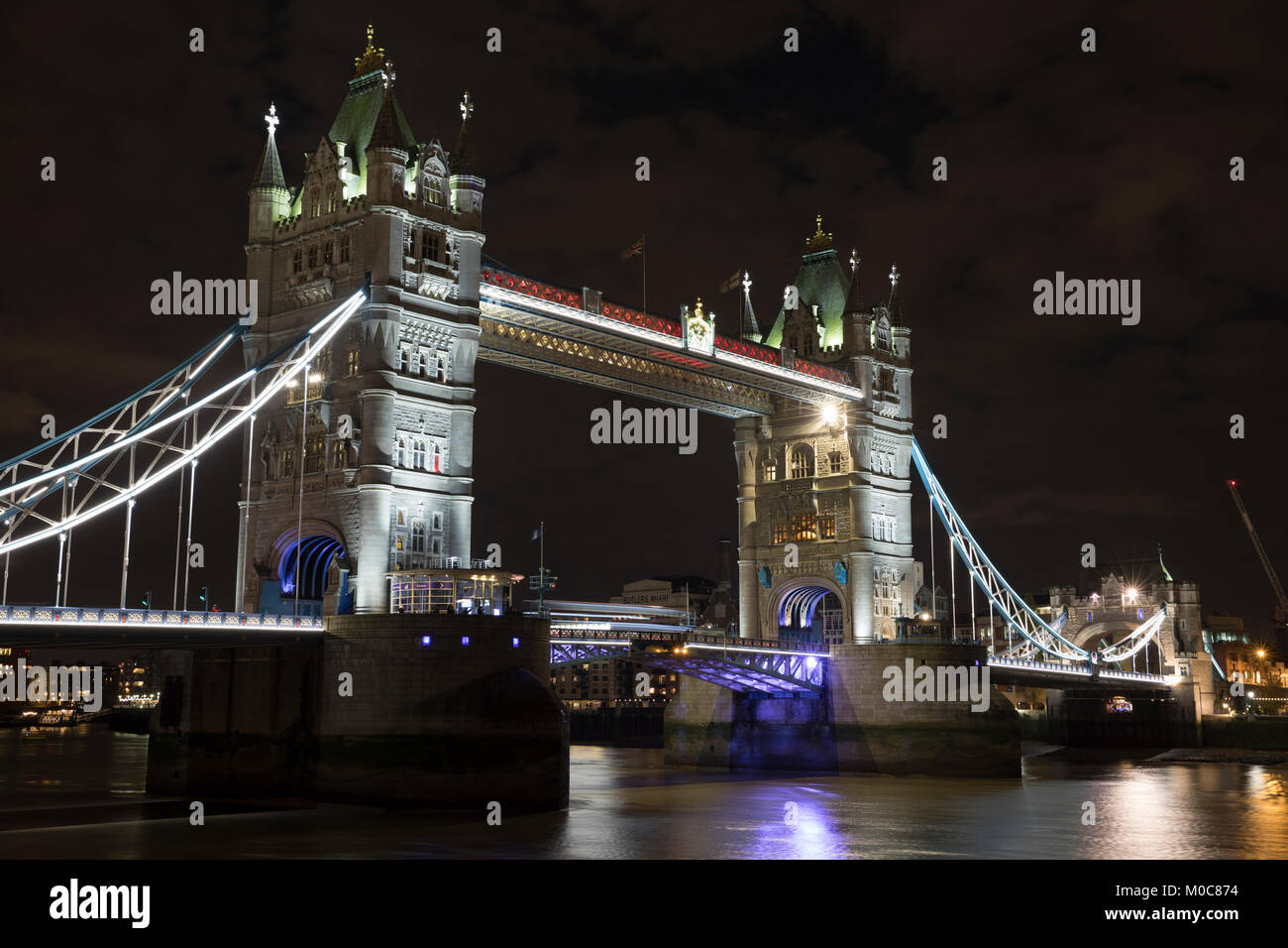 Tower Bridge at night Stock Photo - Alamy