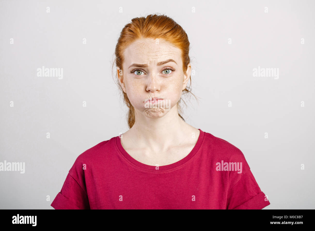 Blow cheeks hi-res stock photography and images - Alamy