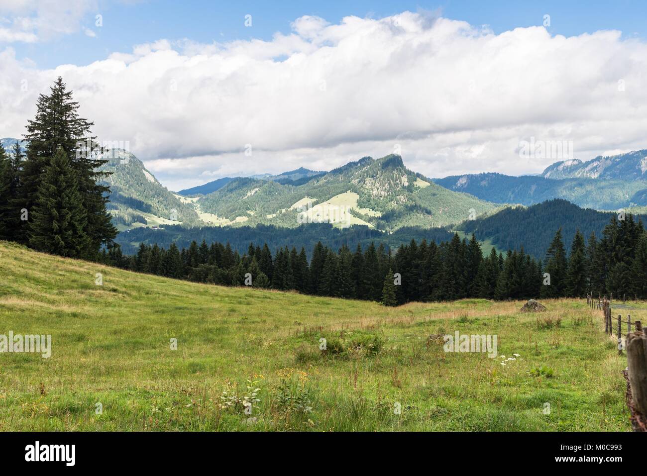 Landscape of the Bavarian region Algae, Germany Stock Photo - Alamy