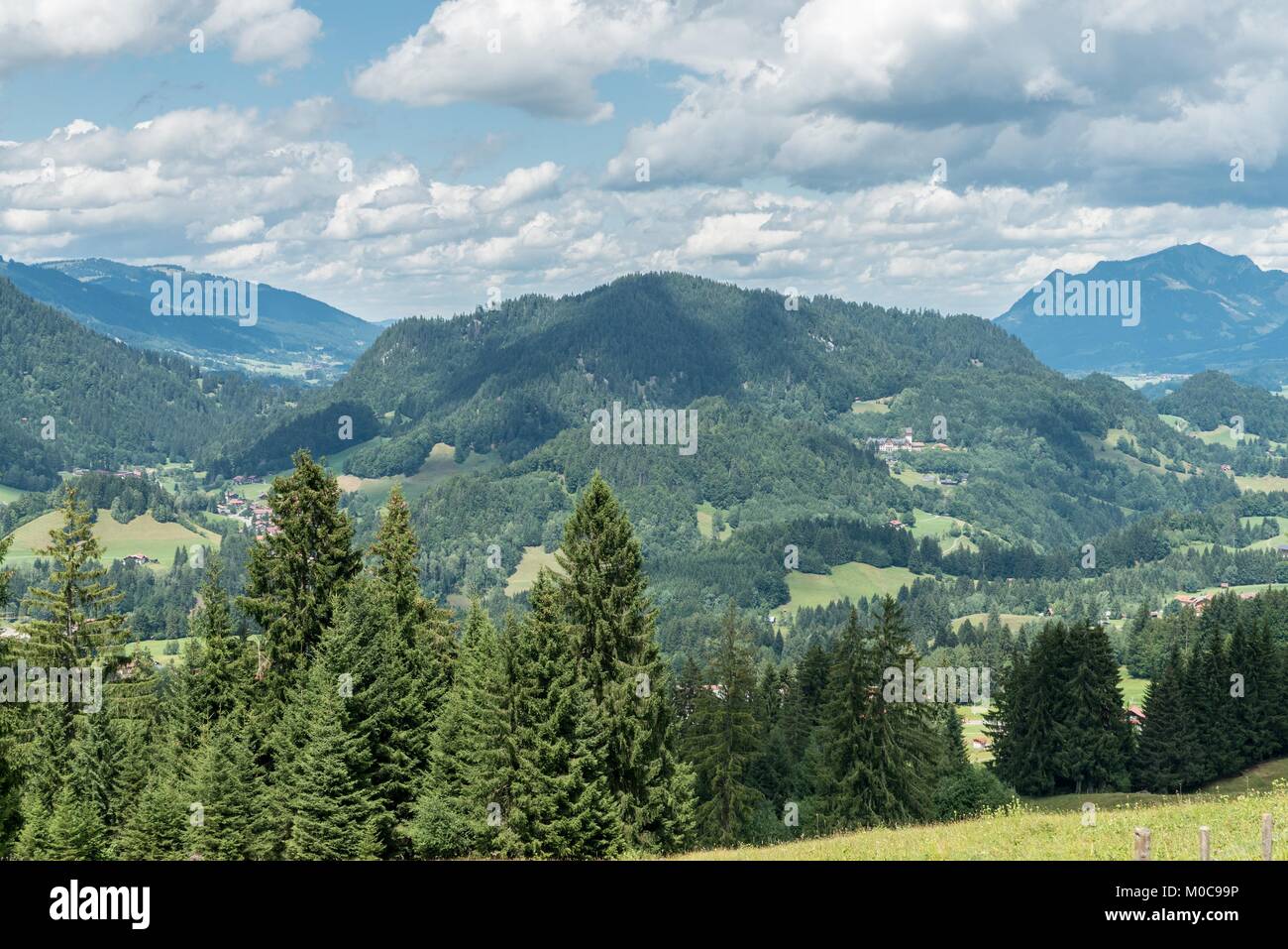 Landscape of the Bavarian region Algae, Germany Stock Photo - Alamy