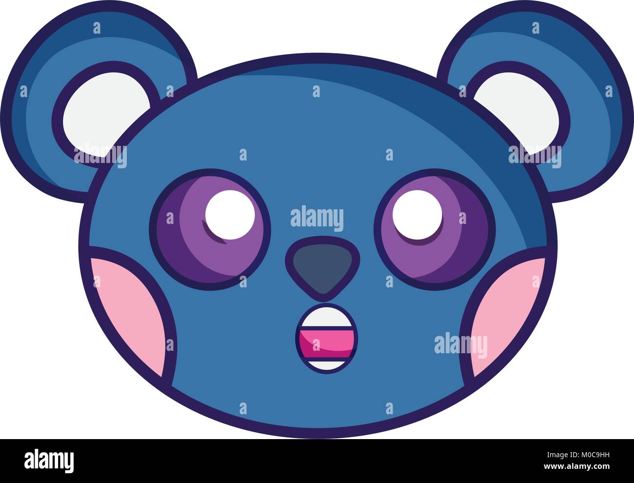 surprised bear head cute animal Stock Vector Image & Art - Alamy