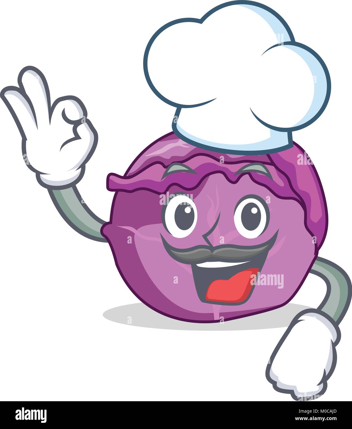 Happy red cabbage vegetable cartoon hi-res stock photography and images ...