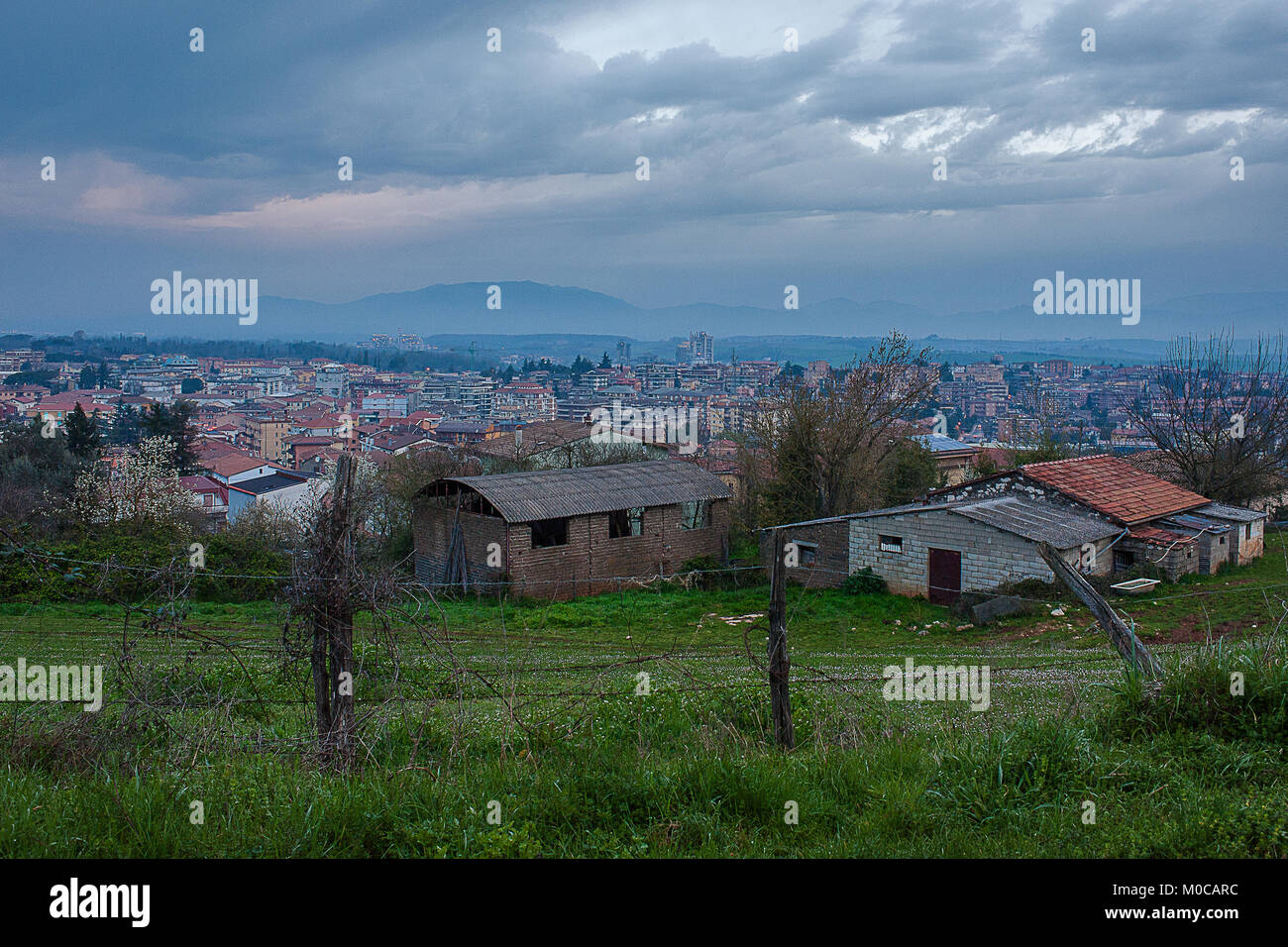Colleferro seen from the countryside Stock Photo - Alamy
