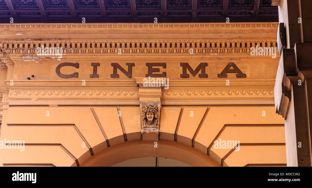 Old cinema sign entrance hi-res stock photography and images - Alamy