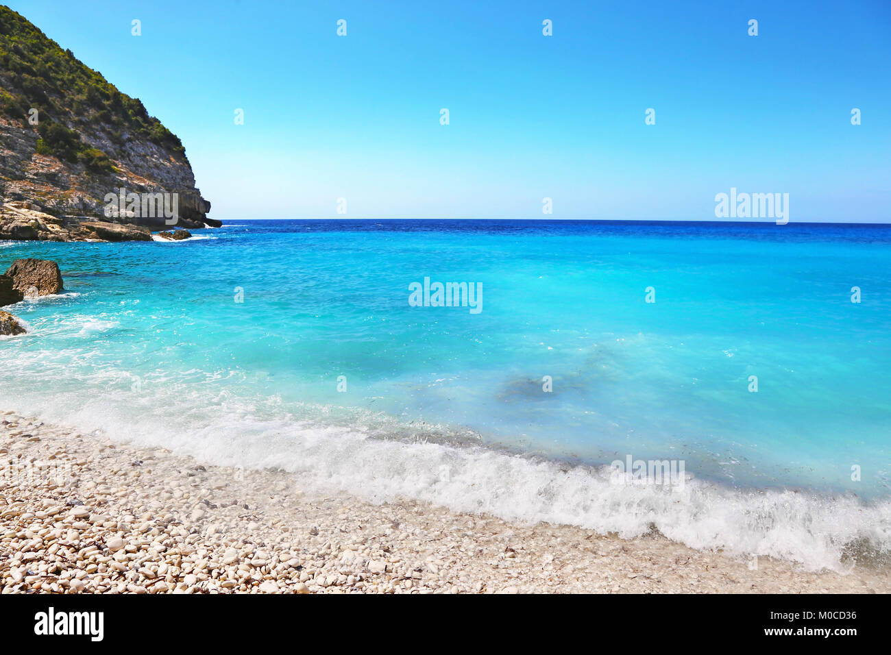 Erimitis beach Paxos island Greece Stock Photo - Alamy