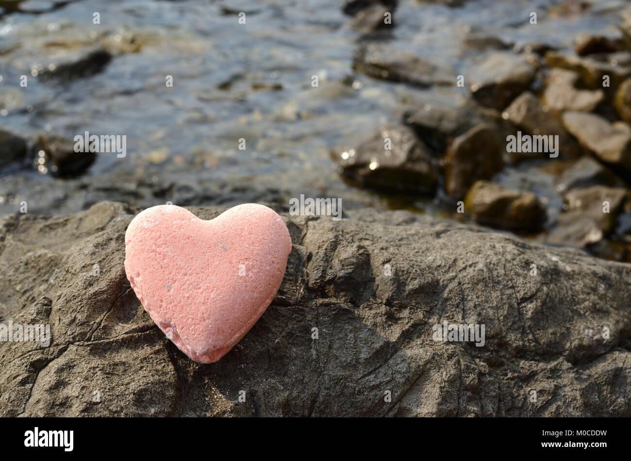 Salt heart on rock hi-res stock photography and images - Alamy