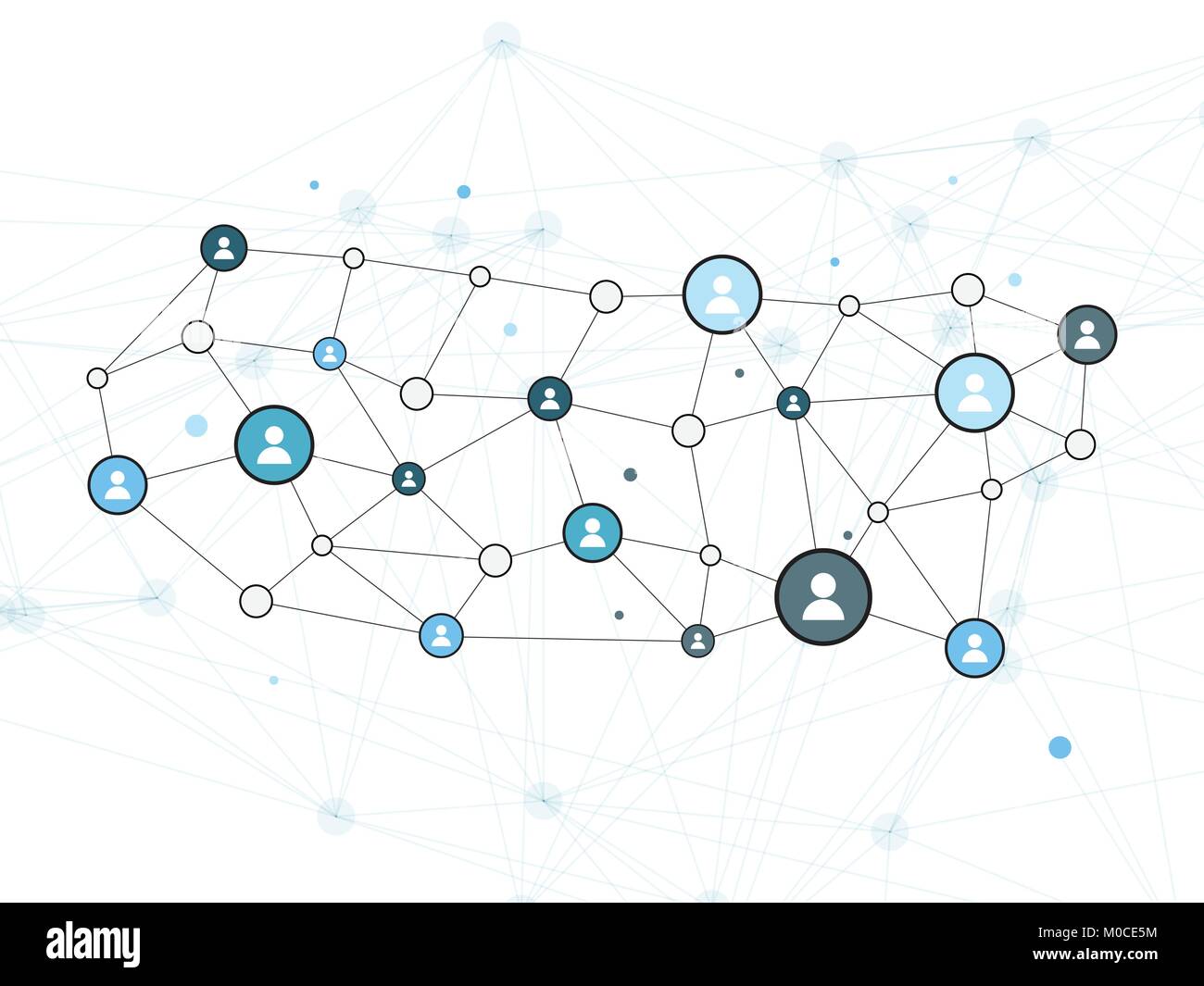 Complex network connection vector hi-res stock photography and images ...