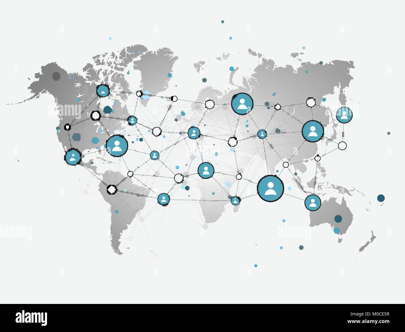 Social Network Vector Design Concept Illustration Stock Vector Image ...