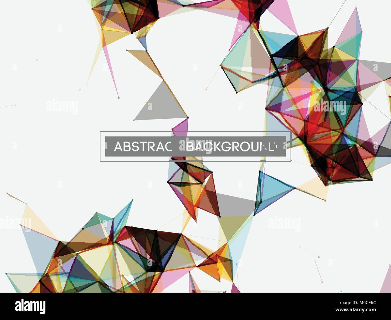 Abstract mesh background with circles, lines and shapes | EPS10 ...