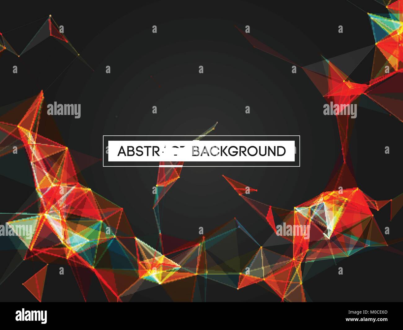 Abstract mesh background with circles, lines and shapes | EPS10 ...