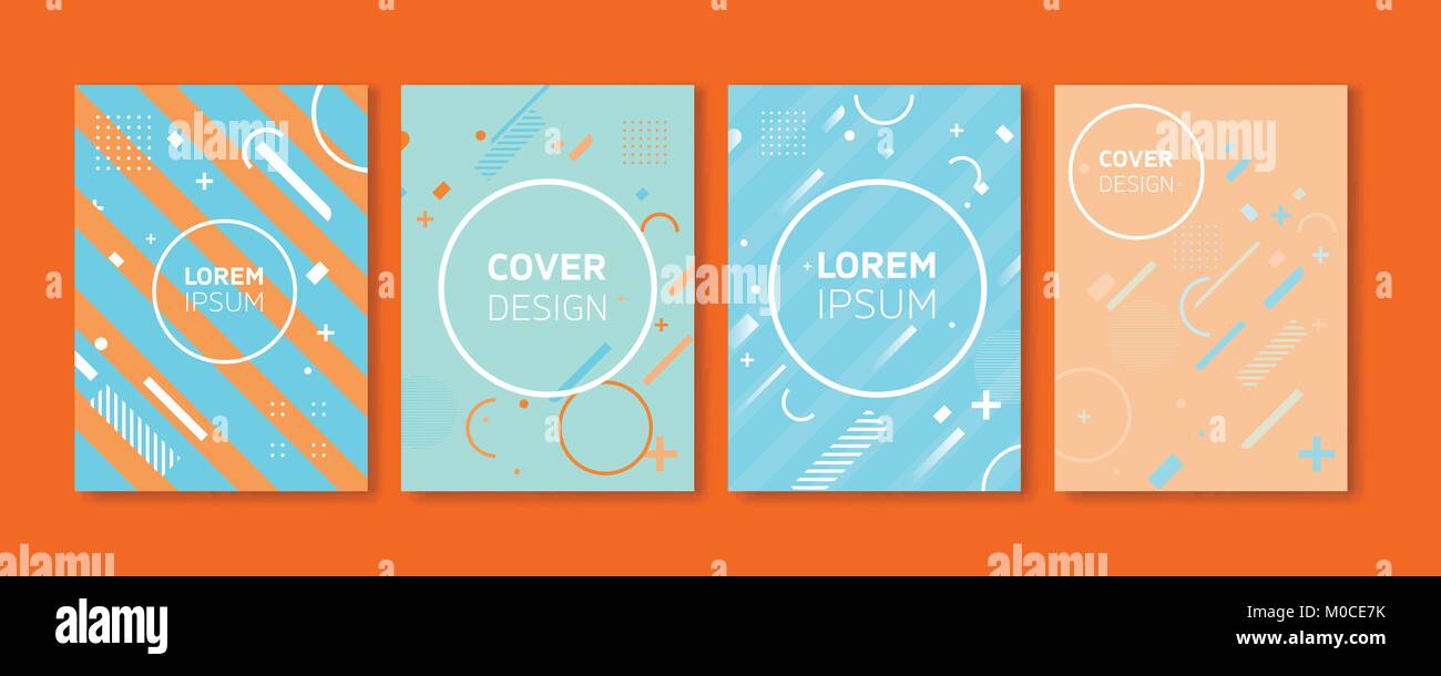 Minimal Vector Covers Design. Cool Colorful Vibrant Diagonal Stripes ...
