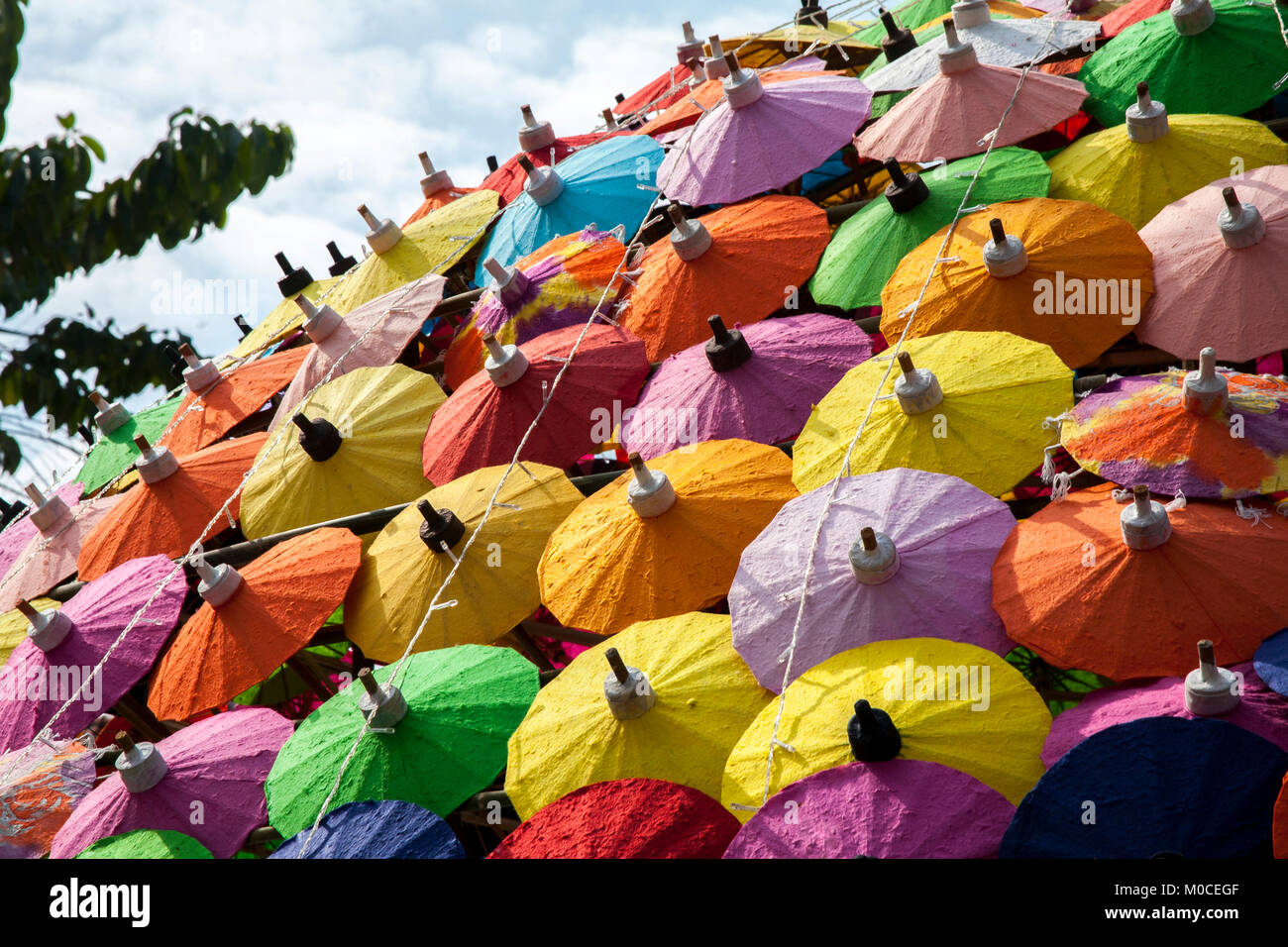 Umbrellas / paper umbrellas colorful : Colorful background Stock Photo ...