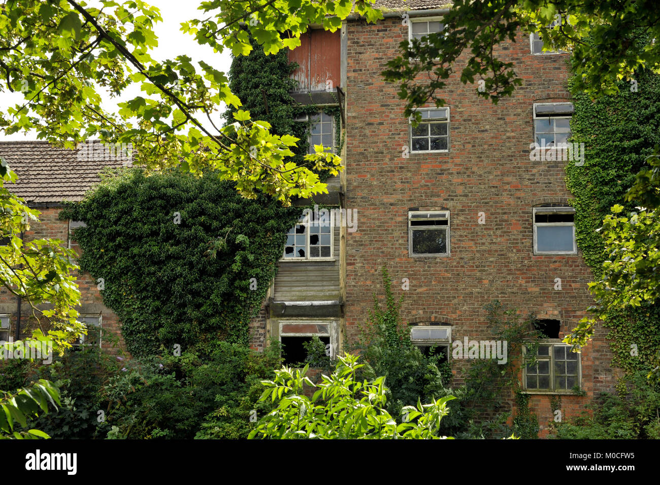 Run down and disused warehouse buildings in Louth Lincolnshire, UK ...