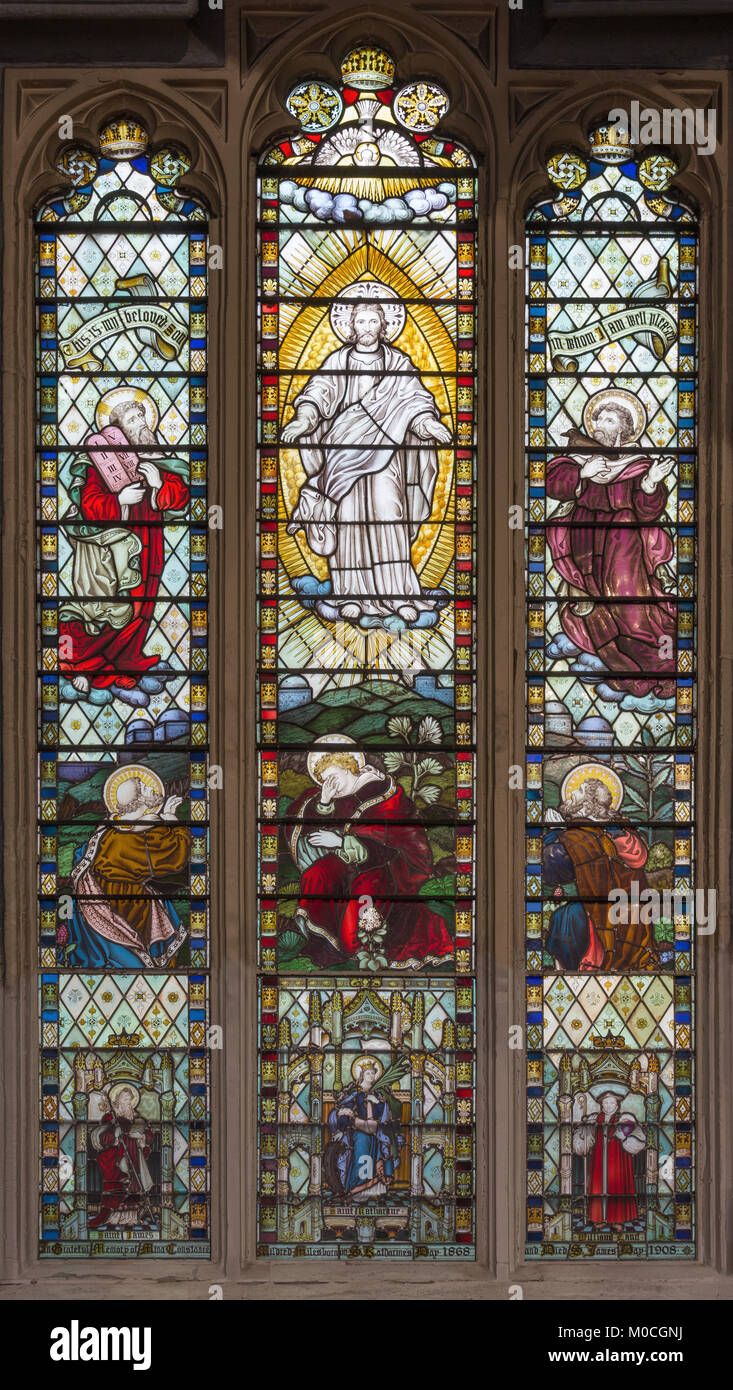 Transfiguration jesus stained glass hi-res stock photography and images ...