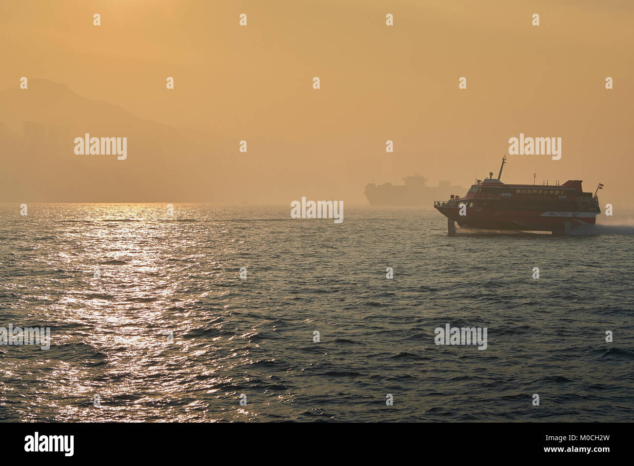 Macau To Hong Kong TurboJet Boeing Jetfoil Passenger Ferry, Crossing ...