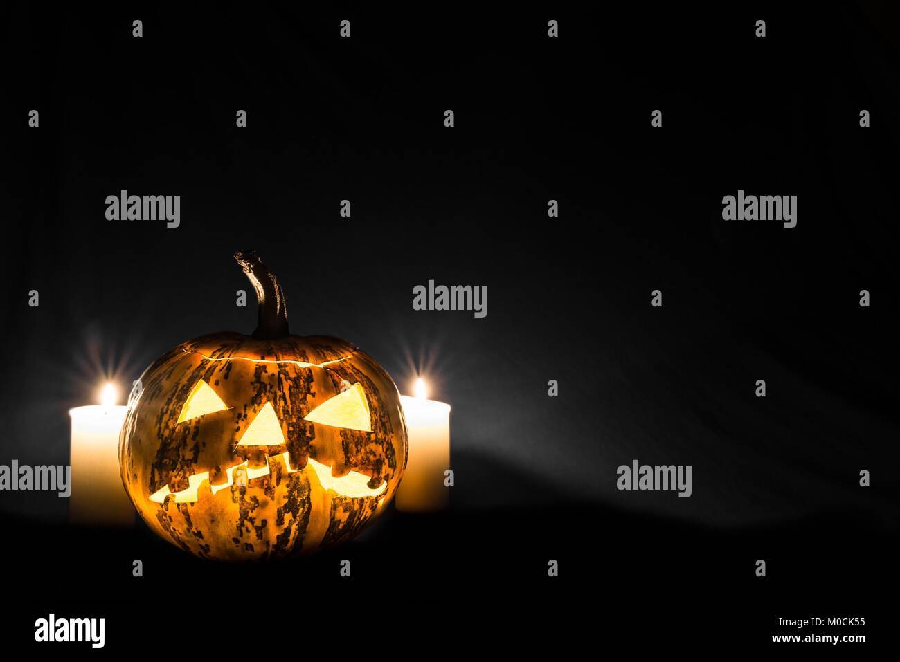 Ghost in front pumpkin hi-res stock photography and images - Alamy