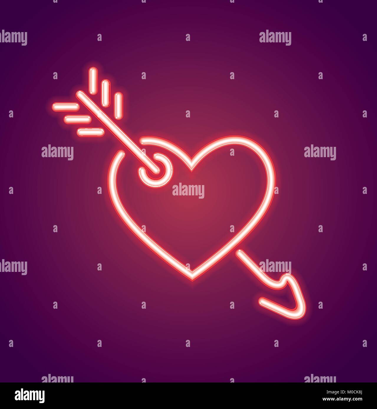 Heart arrow symbol love Stock Vector Images - Alamy